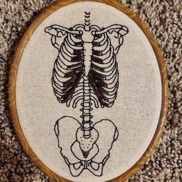 Ribcage Embroidery Pattern - Etsy