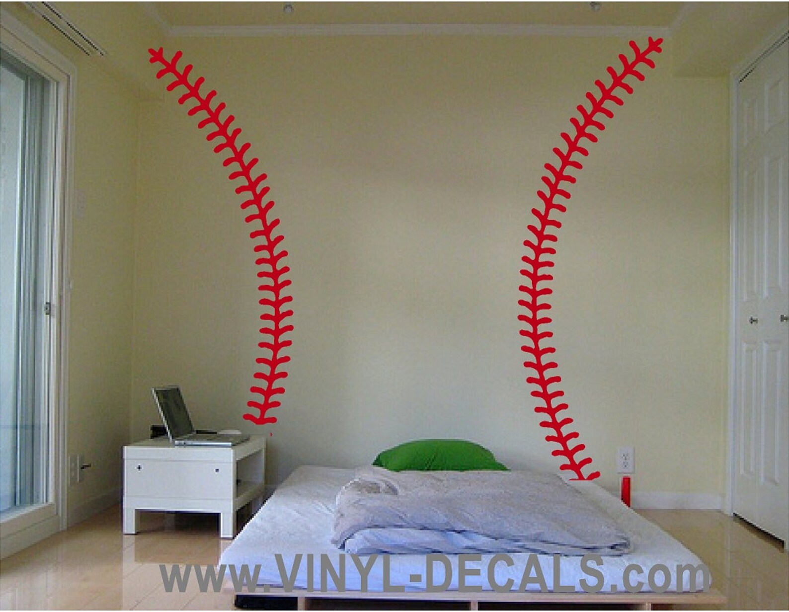 DIY Baseball Stitches Wall Decal Kit World Series Huston Astros, Tampa ...