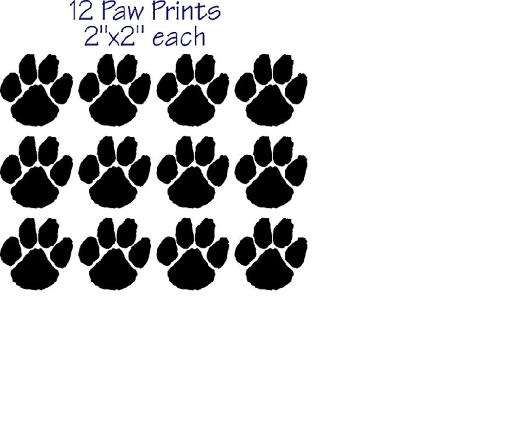 Dog Cat Paw Prints Vinyl Sticker Decal Window Car Made in the USA - Etsy