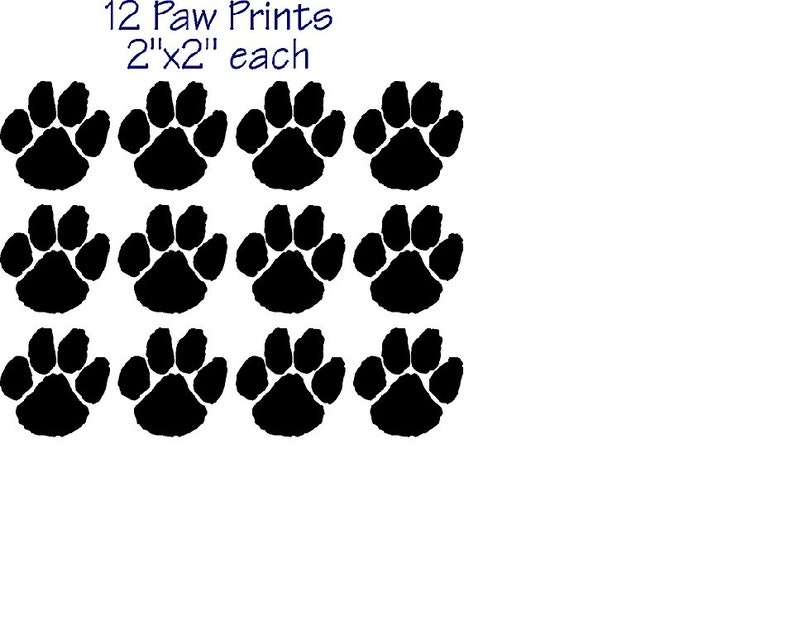 Dog Cat Paw Prints Vinyl Sticker Decal Window Car Made in the USA - Etsy