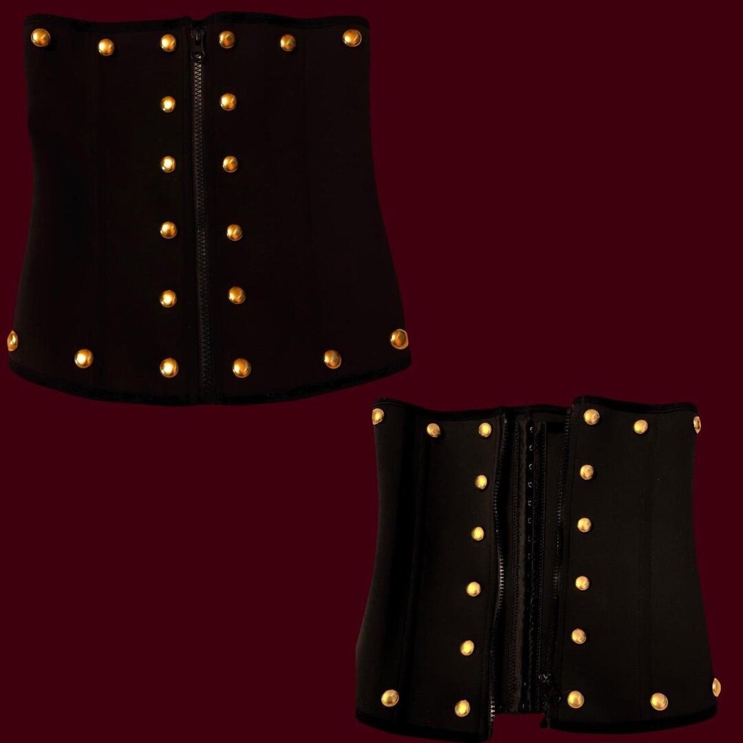 Gold Dome Studded Strapless Corset Top - Etsy
