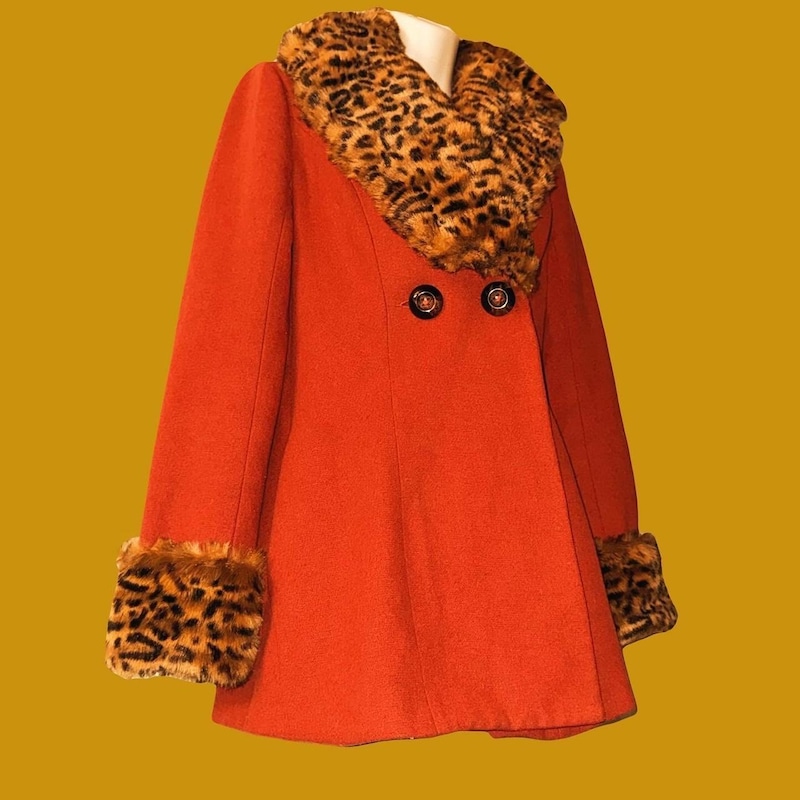 Leopard Coat With Red - Etsy