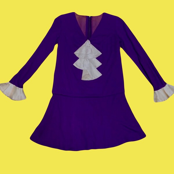 Purple Mini Dress - Etsy