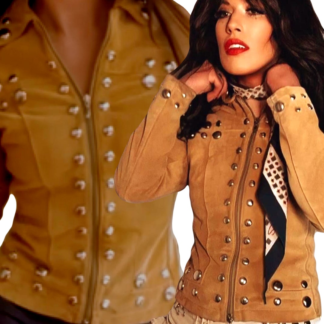 Vintage Roncelli Style Dome Studded Suede 2-way Zipper Jacket - Etsy