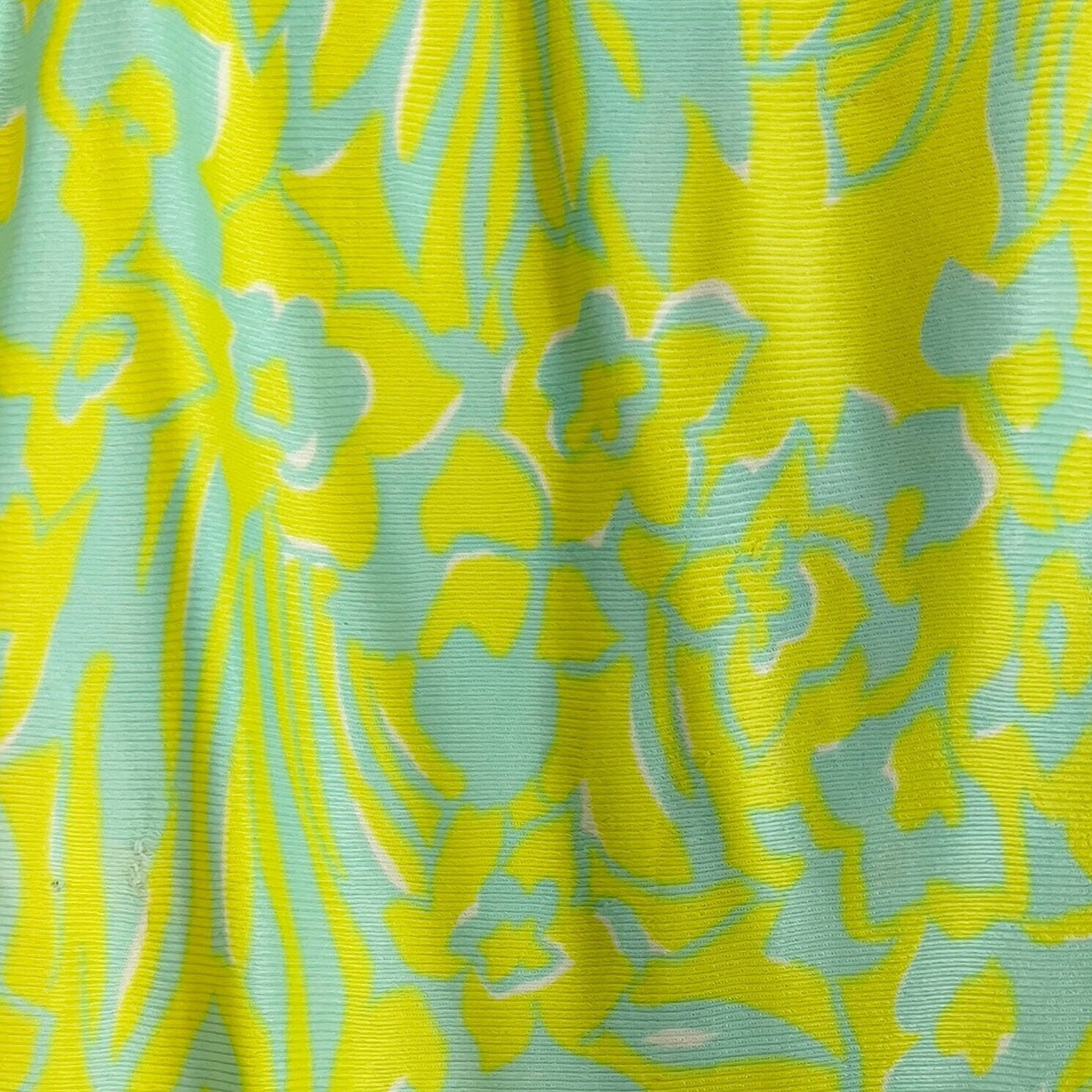 Late 50s / Early 60s Bright Lime Green and Turquoise Blue Shiny Micro ...