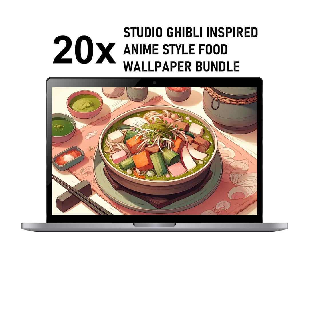 20 Anime Lofi Studio Ghibli Style Dreamy Food Art, Desktop Wallpaper ...
