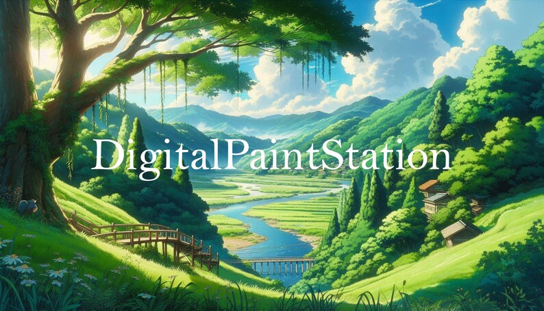 20 Anime Studio Ghibli Style, Countryside, Small Town Desktop Wallpaper ...