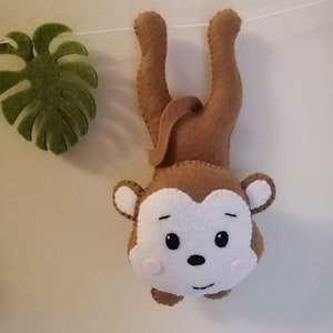 5 Safari Animals Garland, Nursery Decor Garland With Monkey, Lion ...