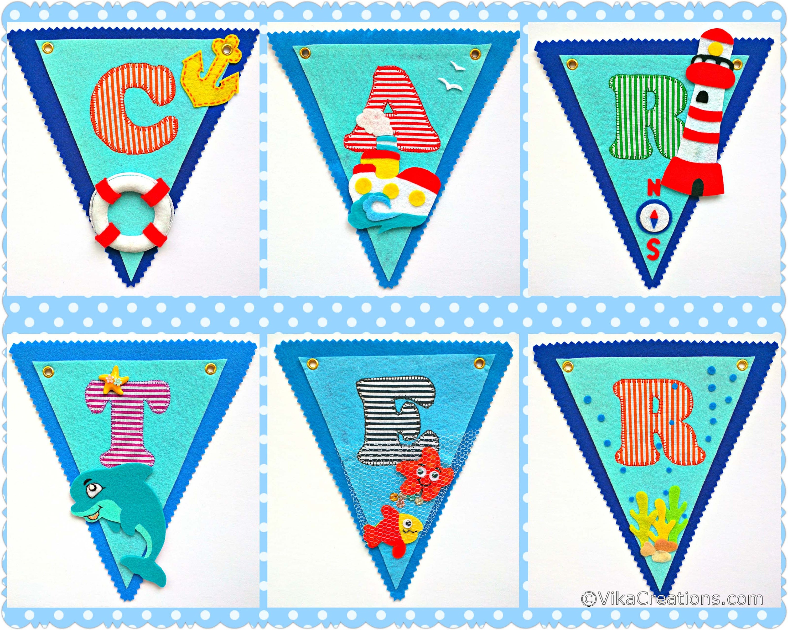 Nautical Name Birthday Party Banner Little Sailor Name | Etsy