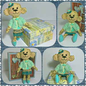 Monkey, Monkey Doll, Silly Monkey, Handmade Monkey, Stuffed Monkey ...