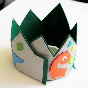 Dinosaur Crown, Fully Customizable Boy or Girl Birthday Crown, Party ...