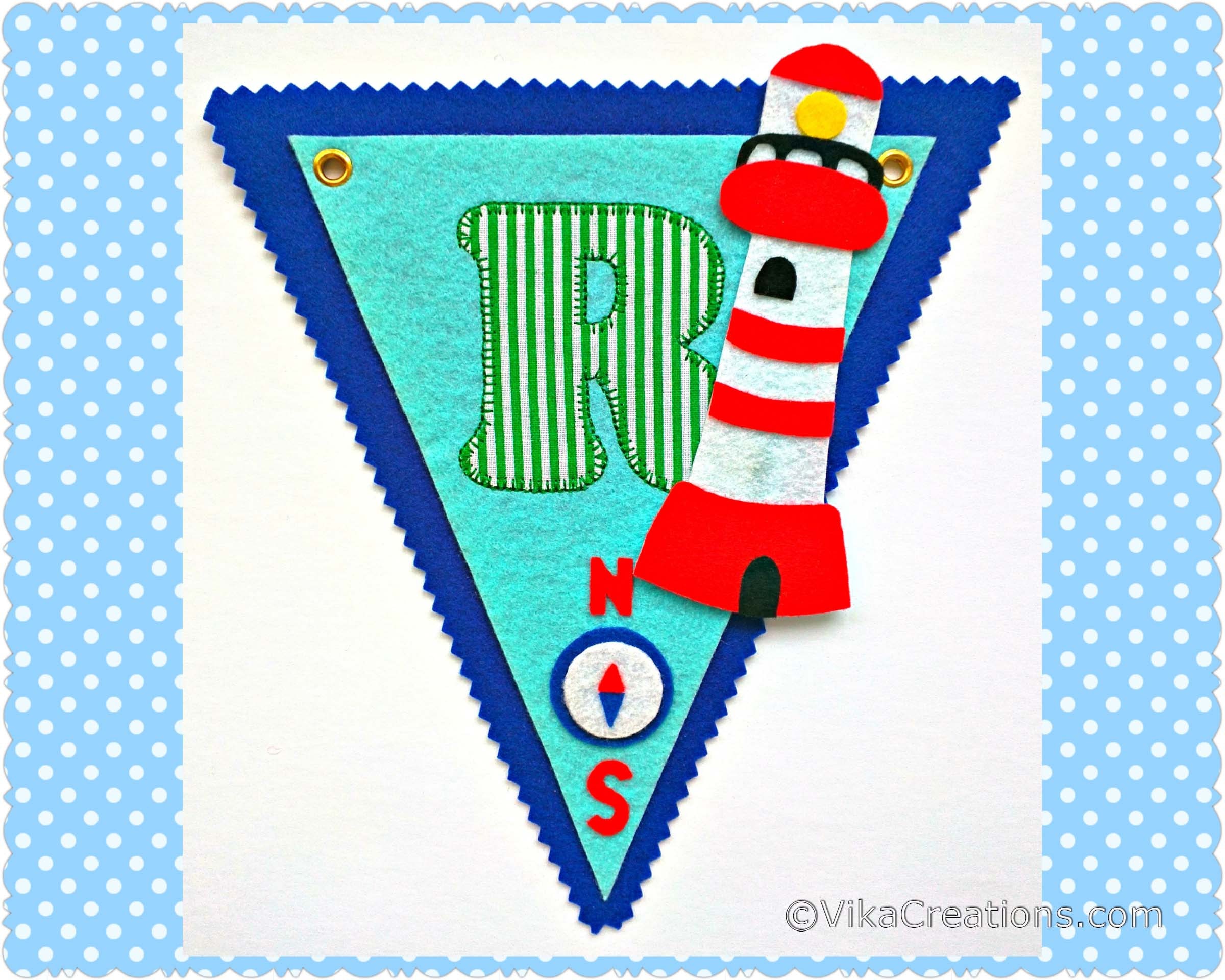 Nautical Name Birthday Party Banner Little Sailor Name | Etsy