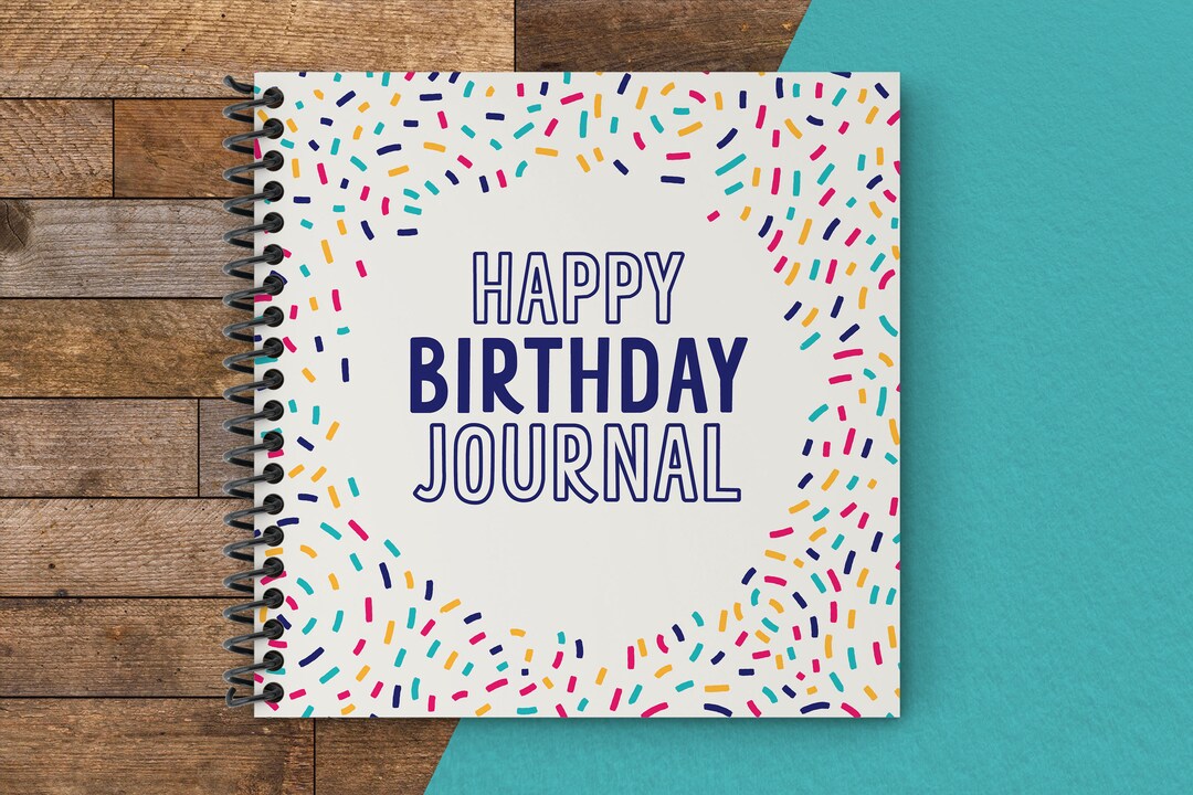 Happy Birthday Journal Sprinkles A Keepsake Journal 1 18 - Etsy