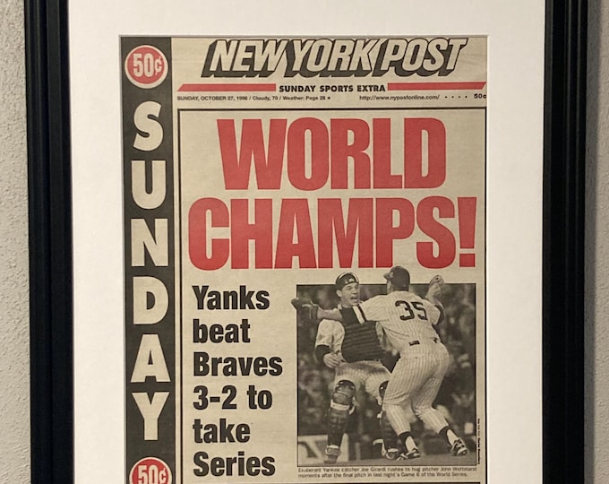 1996 World Series MLB Official Program Atlanta Braves Vs NY Yankees - Etsy