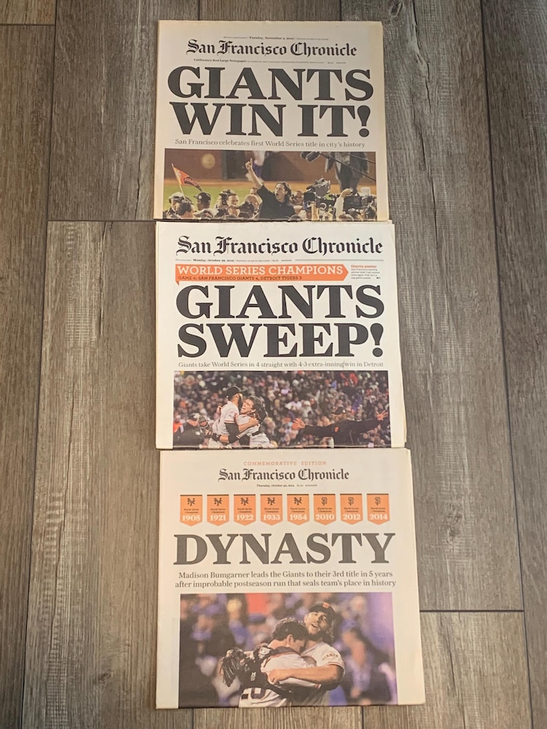 San Francisco Giants - World Series Champions - Framed & Matted Front ...