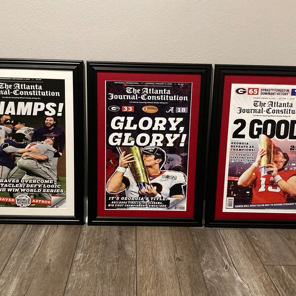 Ga Bulldog and Atlanta Braves - Etsy