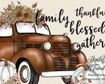 Truck farm clipart | Etsy