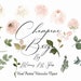 Pink Rose DIY Flower Wedding Bouquets and Clipart, White Roses ...