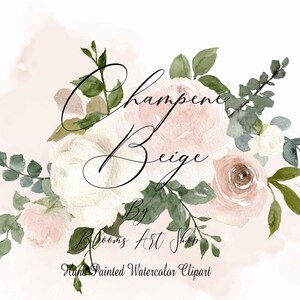 Pink Rose DIY Flower Wedding Bouquets and Clipart, White Roses ...