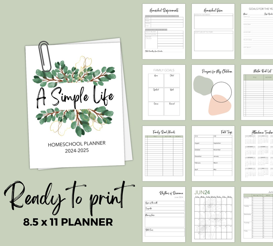 2024-25 Homeschool Planner - Etsy