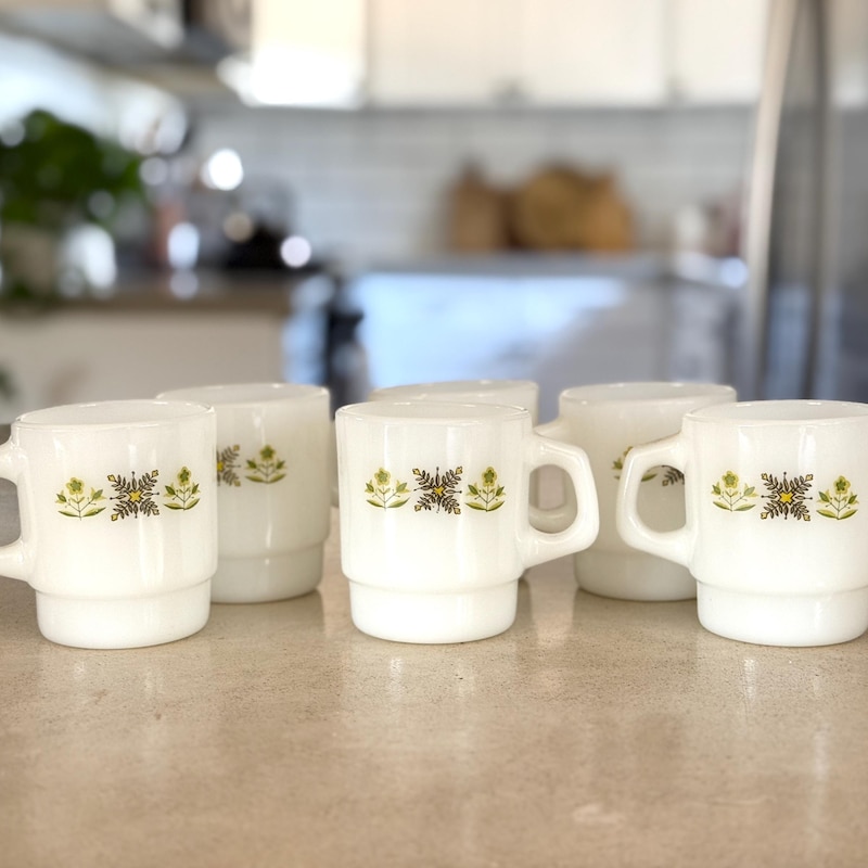 Vintage Fire King Cups - Etsy