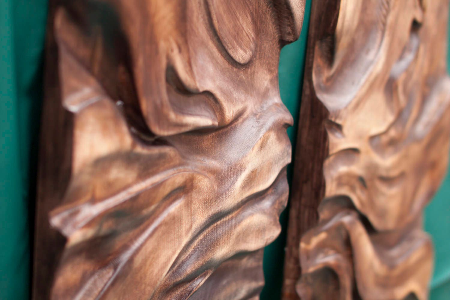 Wood Wall Art Solid Wood Bas-relief Wooden Sculpture - Etsy