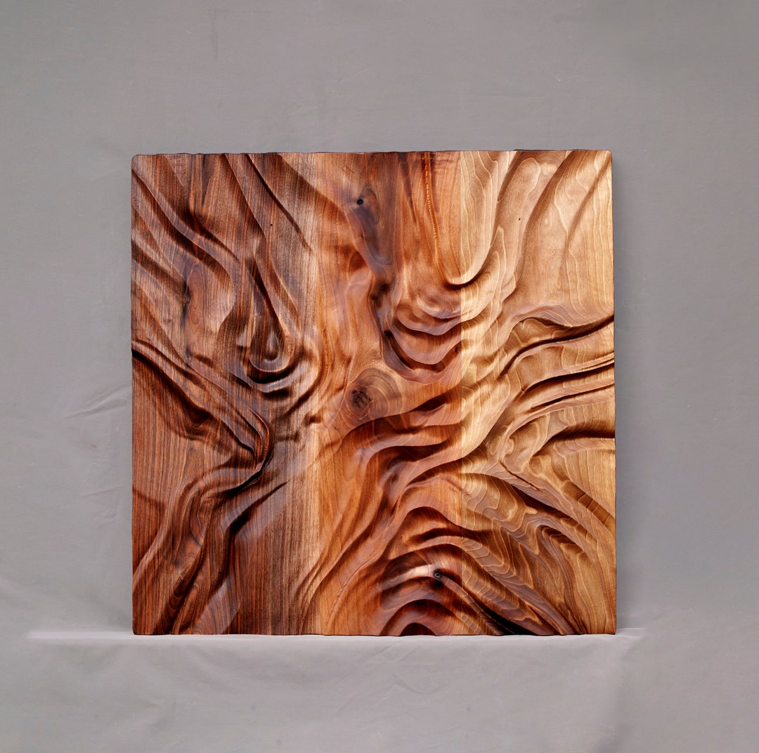 Walnut Wood Sculpture, US Delivery Duty Paid, Wood Wall Art, Custom ...