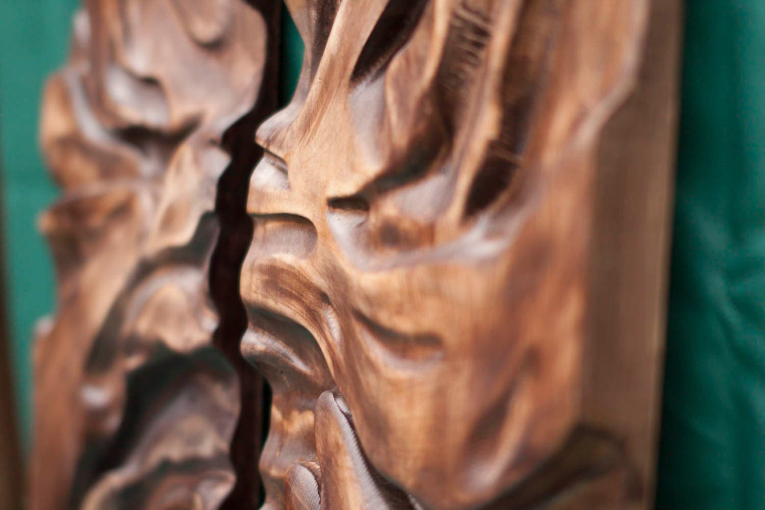 Wood Wall Art Solid Wood Bas-relief Wooden Sculpture - Etsy