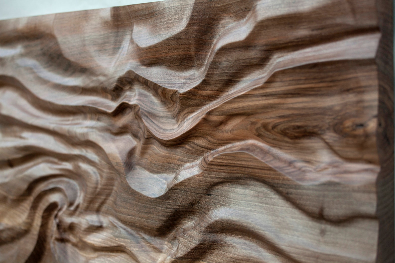 Wood Wall Art Woodcarving abstract Flow 1 - Etsy