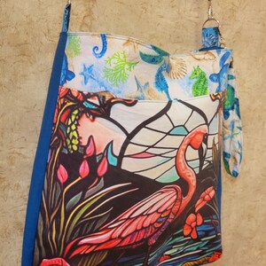 Flamingo Hobo Bag Purse One of A Kind Handbag - Etsy
