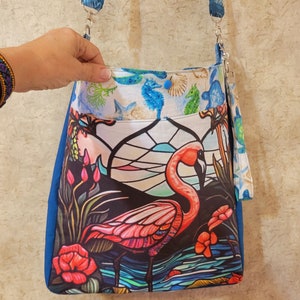 Flamingo Hobo Bag Purse One of A Kind Handbag - Etsy