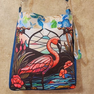 Flamingo Hobo Bag Purse One of A Kind Handbag - Etsy