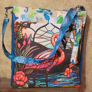 Flamingo Hobo Bag Purse One of A Kind Handbag - Etsy