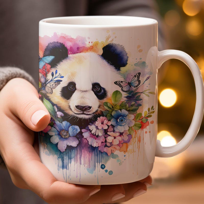 Panda Mug - Etsy