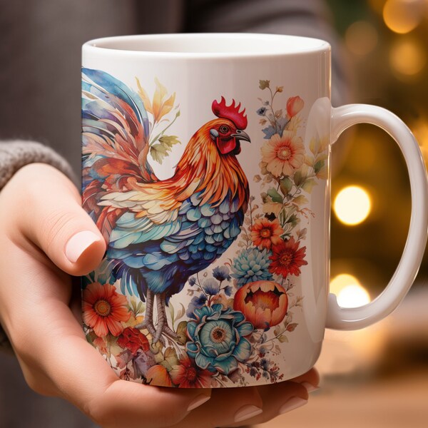 Rooster Coffee Mug - Etsy