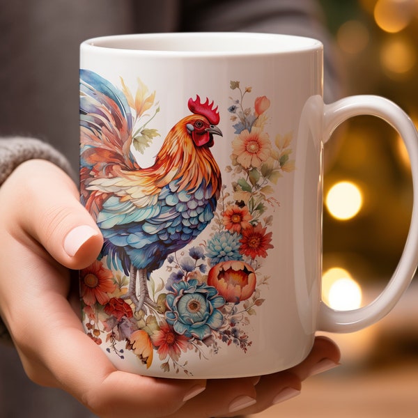Rooster Coffee Mug - Etsy