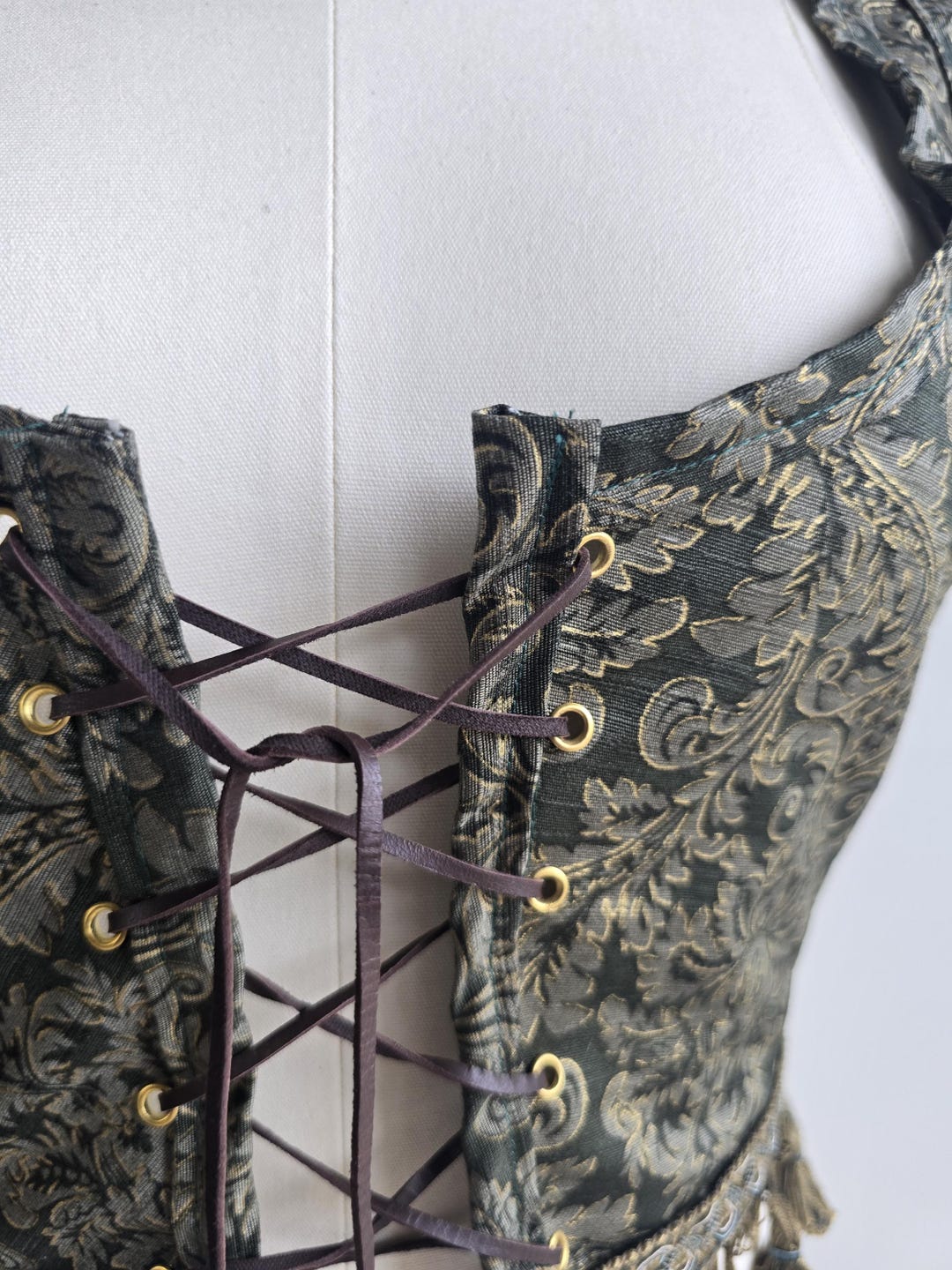 Ornate Patterned Stays/corset, Upcycled, Handmade - Etsy