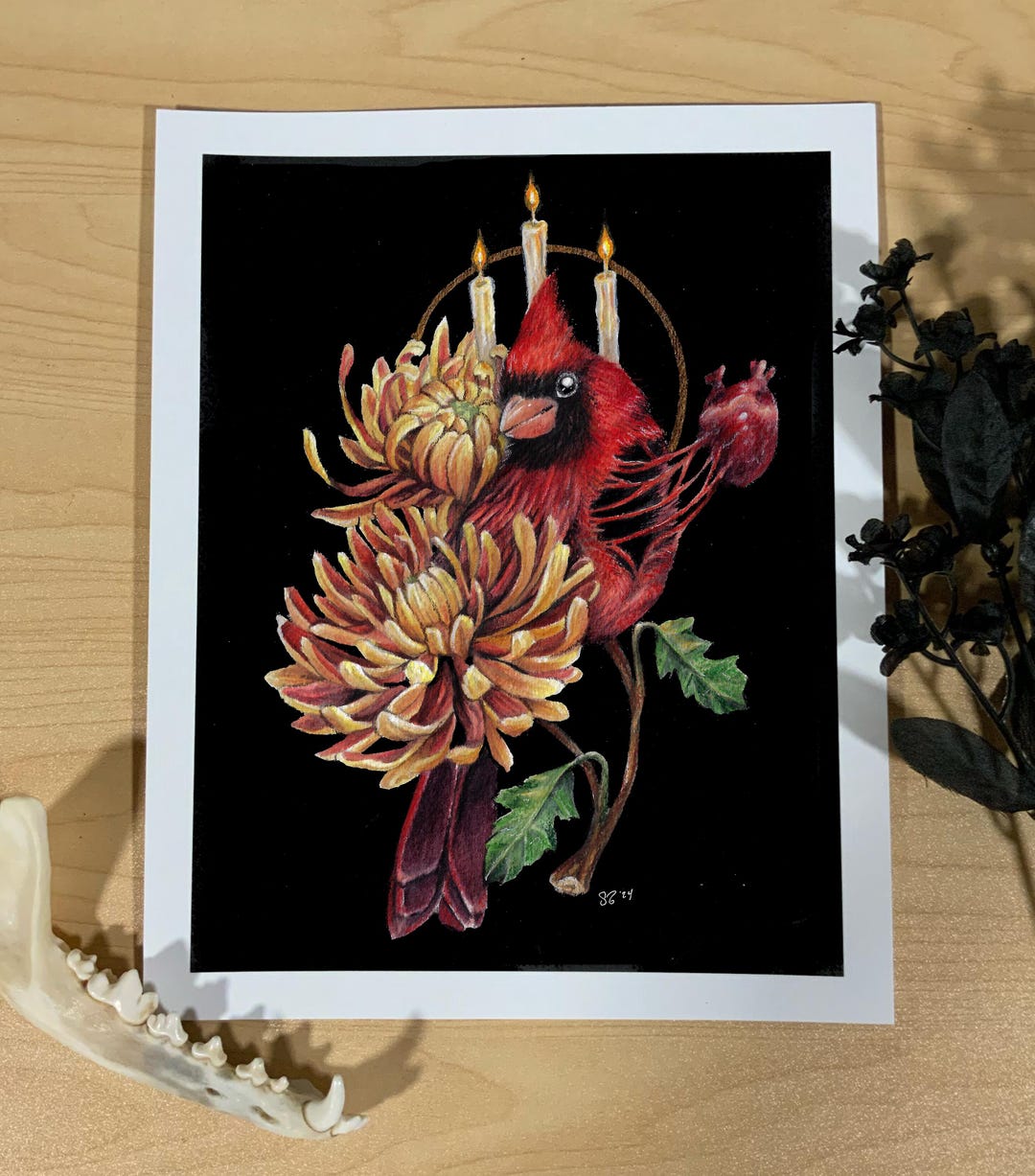 Hearts Eternal Print - Dark Art - Dark Surrealism - Watercolor Painting ...