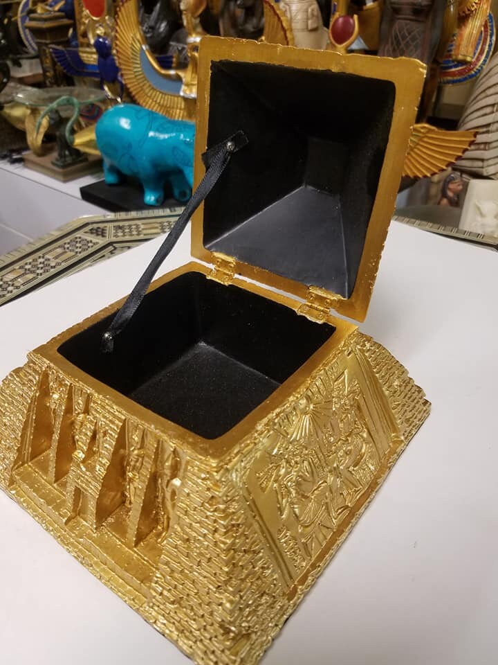 Unique Large Jewelry Box Egyptian Pyramid | Etsy