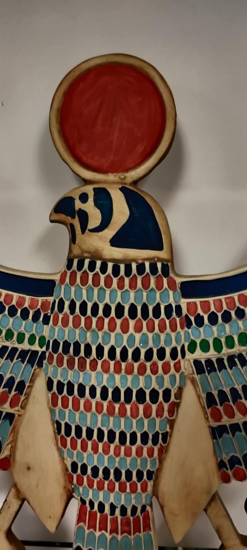 Unique Egyptian God RA Statue Natural Lime Stone Wall Relief - Etsy