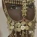 Unique Egyptian Brass Gold Coin Face Veil Piece Made in Egypt - Etsy