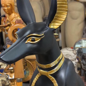 Unique Large Egyptian God Anubis Statue 22' H Hand Painted - Etsy