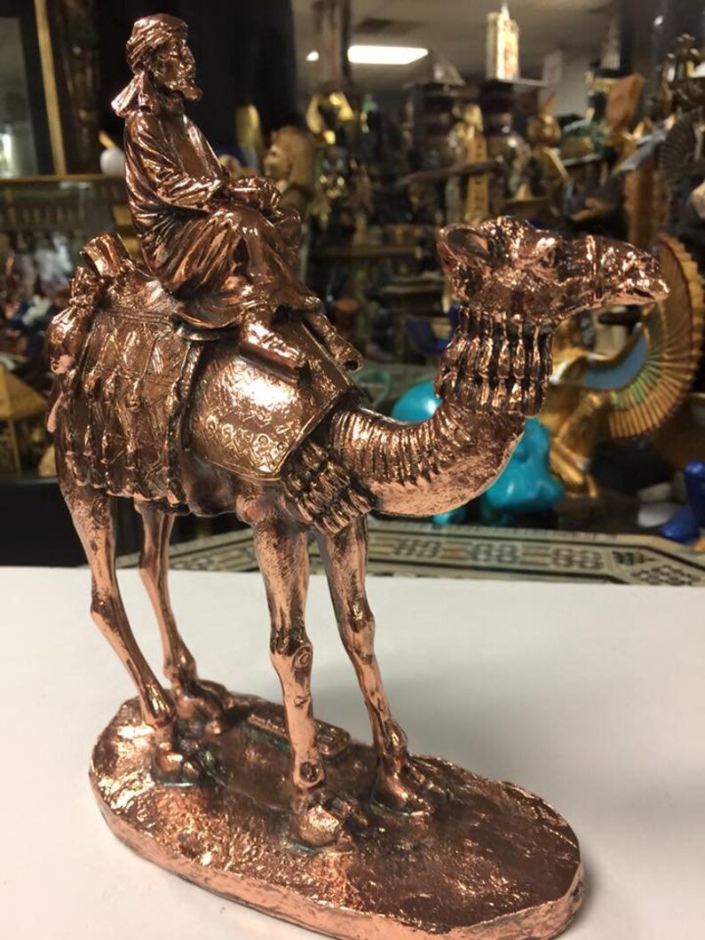 Unique Large Egyptian Camel W/copper Wash Statue Made IN EGYPT - Etsy