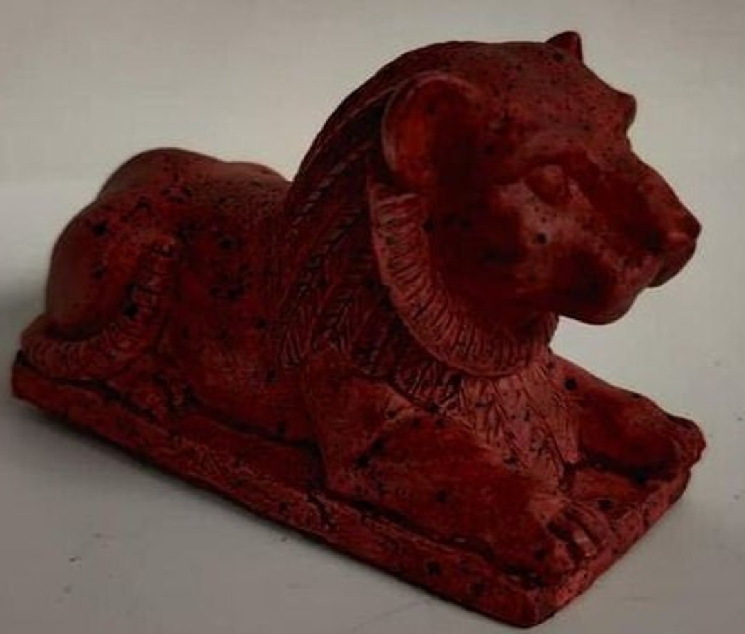Unique Egyptian Lion Statue - Etsy UK