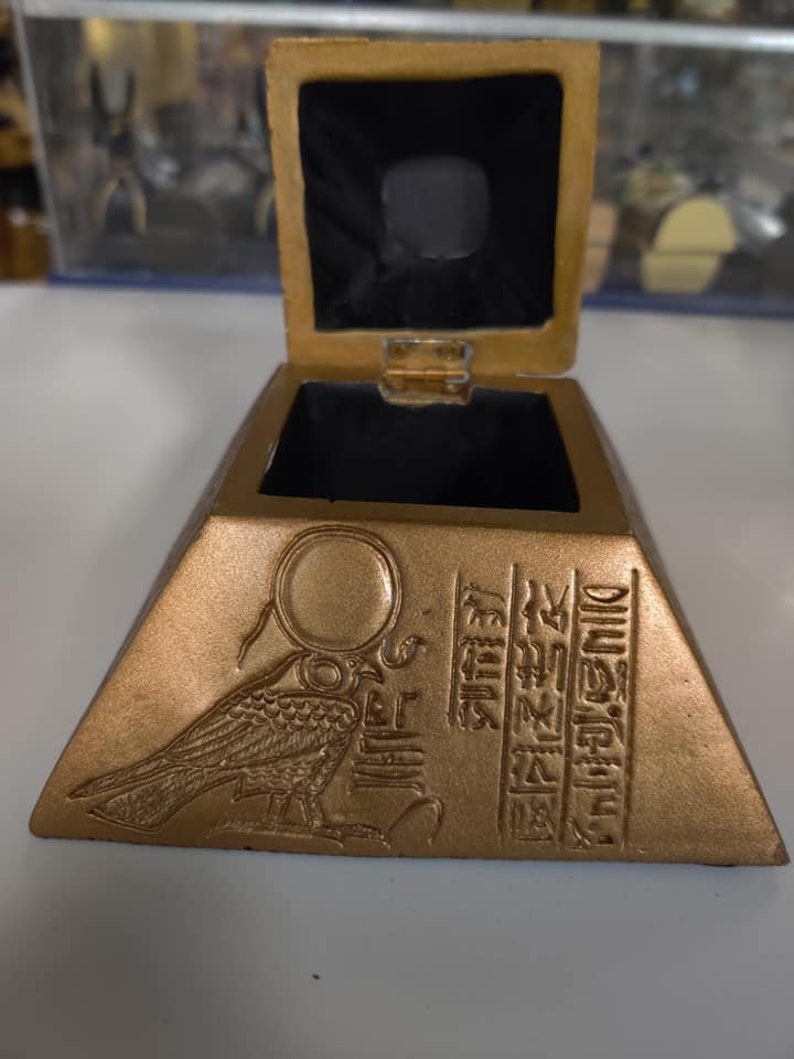 Unique Heavy Hand Made Jewelry Box Egyptian Pyramid - Etsy