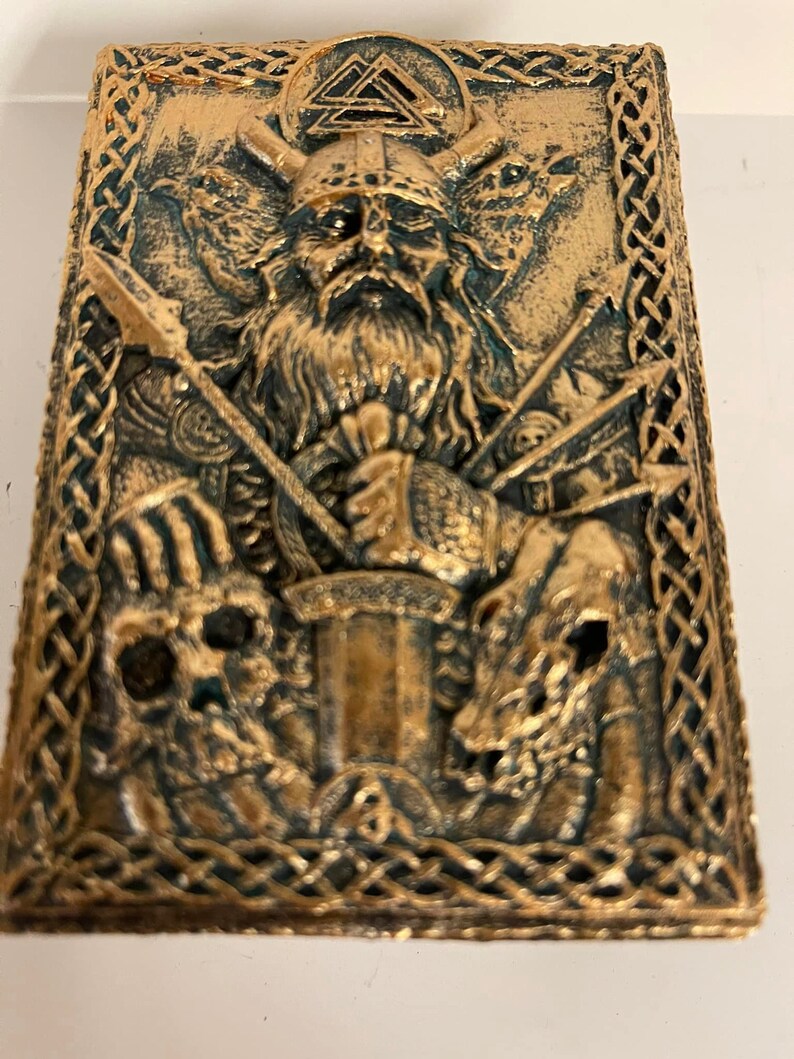 Unique Norse God Odin Round Trinket Box Home Decoration - Etsy
