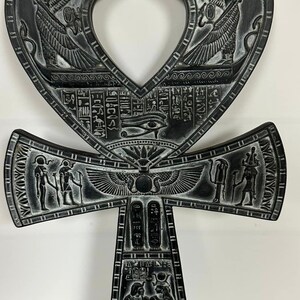 Unique Large Egyptian Ankh Hand Painted and Detailed 15'' L Made in ...