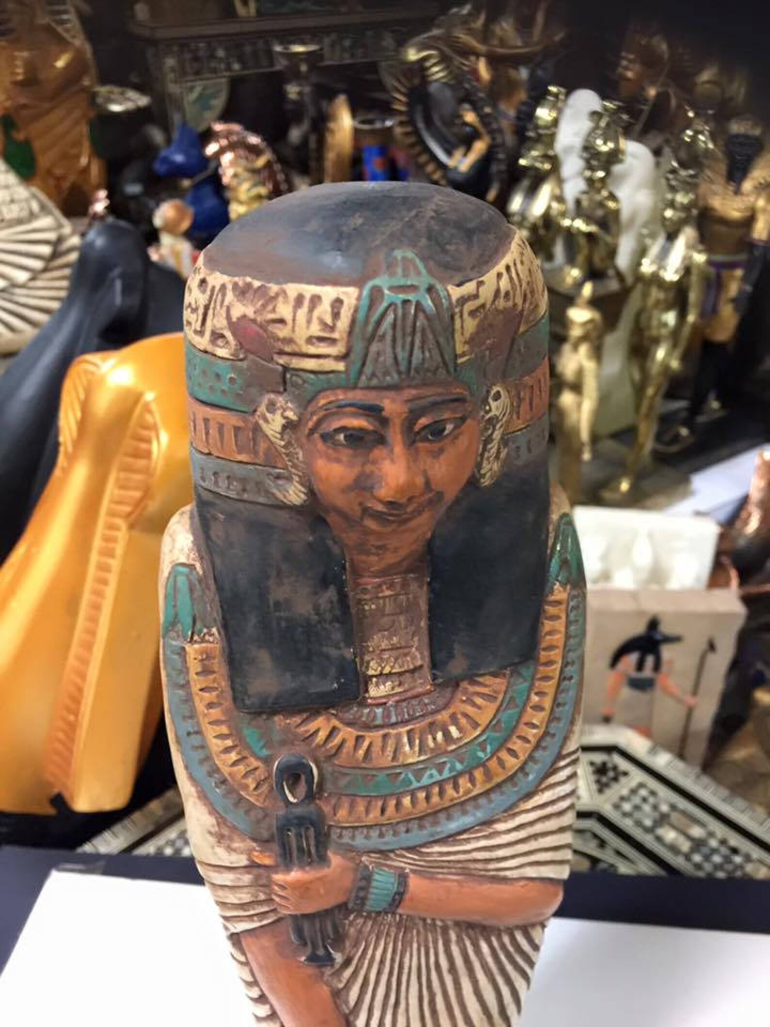 Unique Old Large Egyptian Statue Goddess Hathor Made in Egypt - Etsy