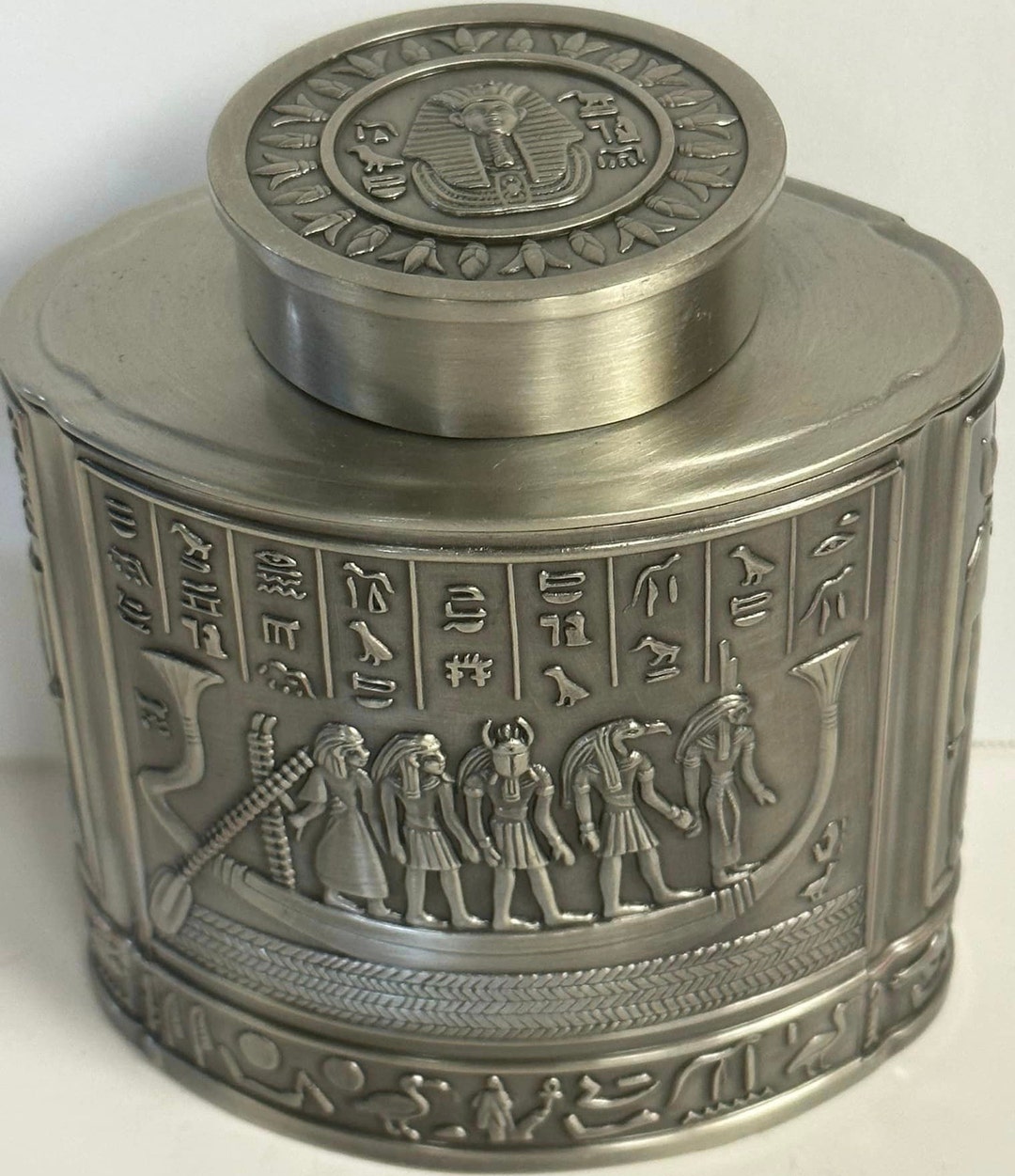 Unique Egyptian Pewter Jar Mad in Egypt (cremation Urn for Ashes) - Etsy