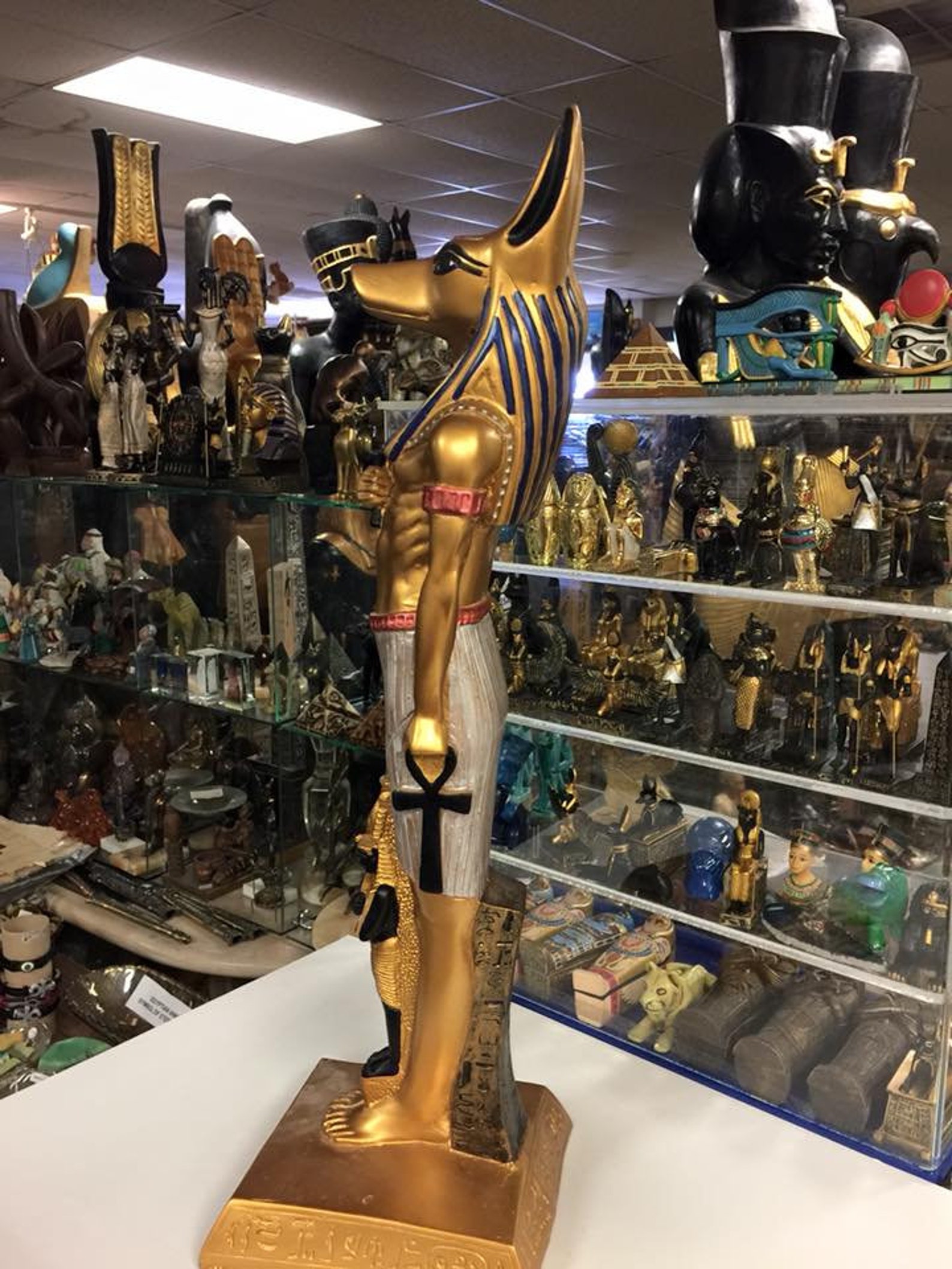 Unique Large Size Egyptian God Anubis 20'' H Statue - Etsy
